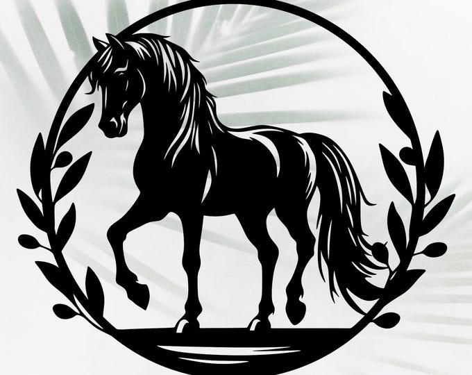 Beautiful Horse Svg, Silhouettes Dxf, Horse SVG Files for Cricut ...