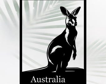 Australia Dxf Svg Png Files , Australia , Australian , Kangaroo ...