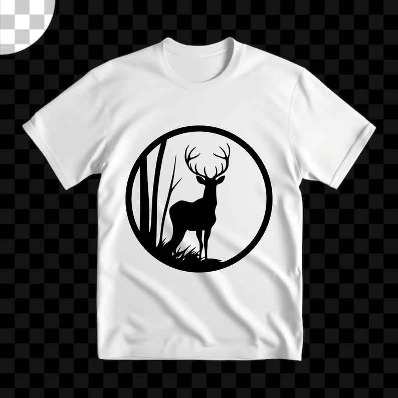 Deer Scene, DXF Stencil, Svg Cut File for Cricut, Dxf Files for Plasma ...