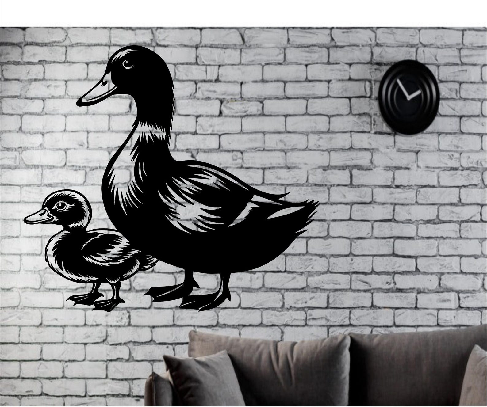 Duck Scene Dxf, Bird Cut File for Laser Plasma, Cnc Metal Decor, Svg ...