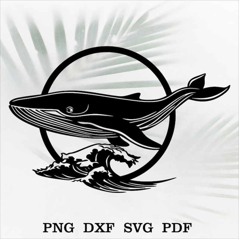 Blue Whale SVG DXF, Whale Cut File for Laser, Dxf for Plasma, Cnc File ...