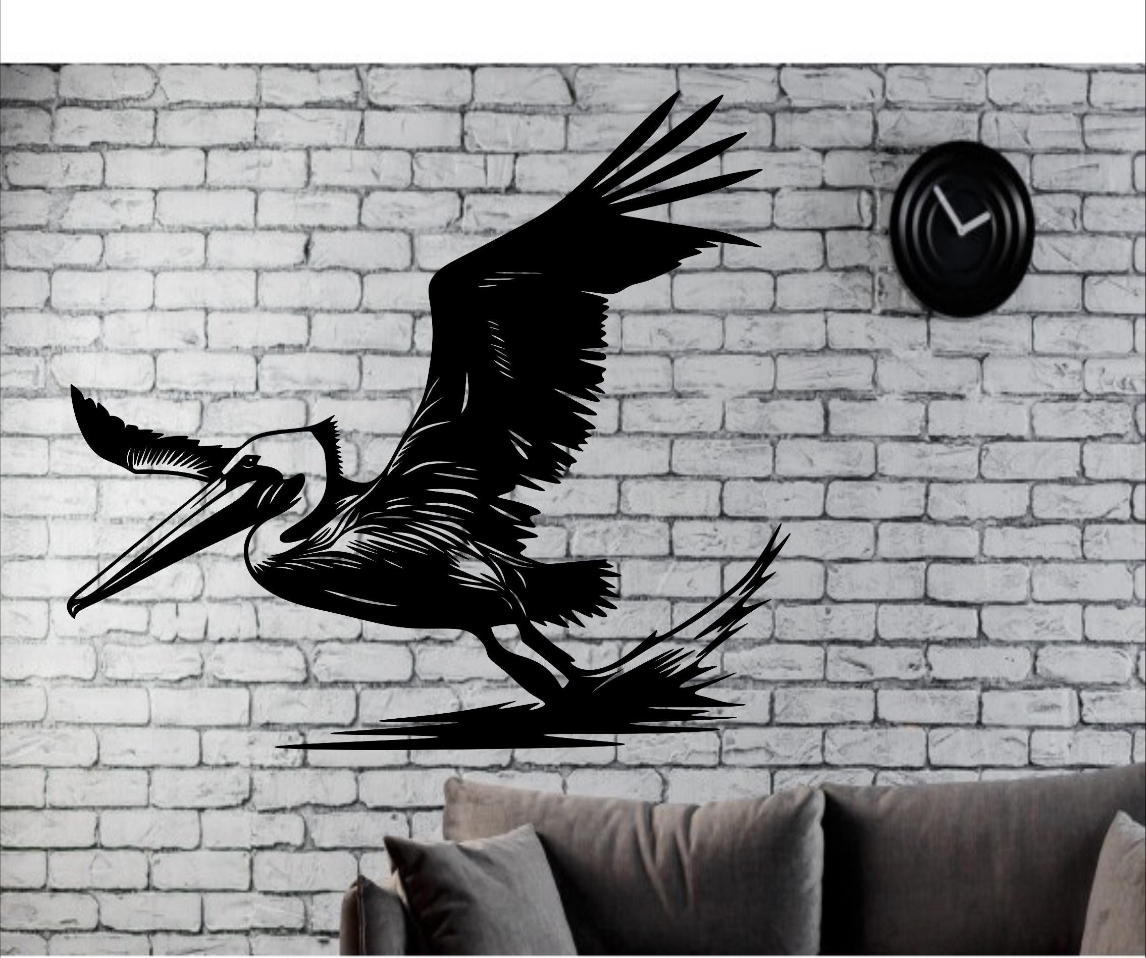 Pelican Bird SVG: Tree Stake DXF, CNC Laser Cut File (digital Download ...