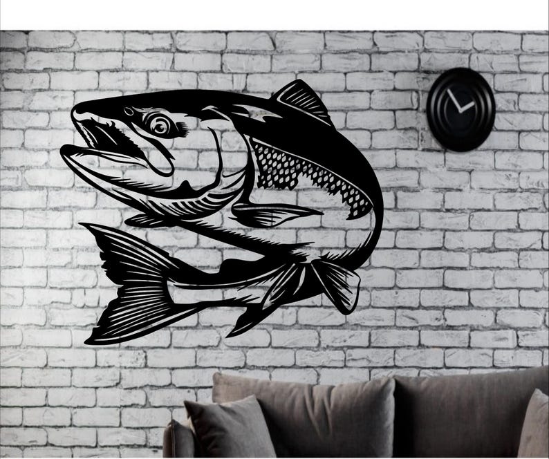 Bass Fish SVG DXF: Laser Cut CNC File (digital Download) - Etsy UK