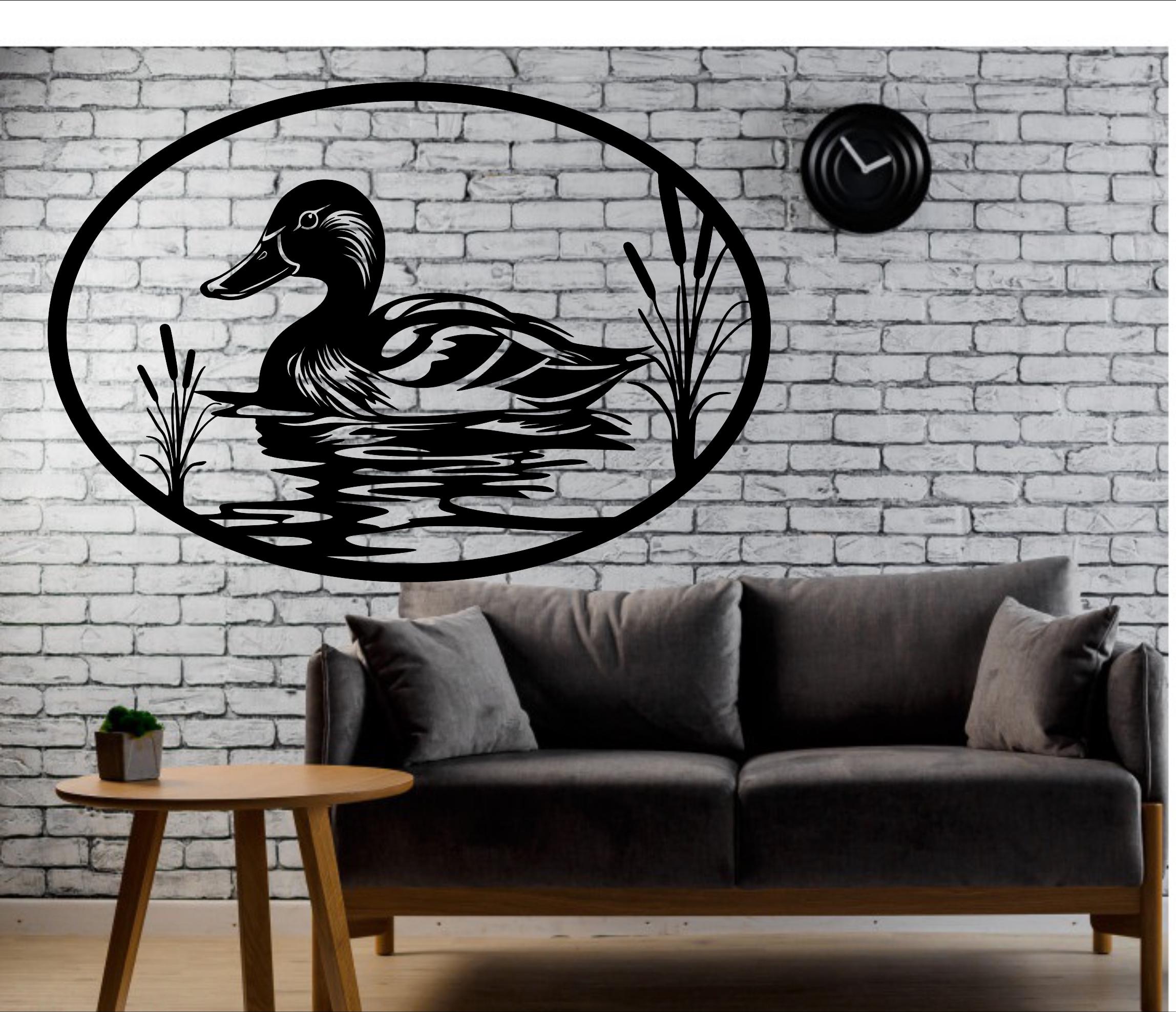 Duck Scene Dxf, Bird Cut File for Laser Plasma, Cnc Metal Decor, Svg ...