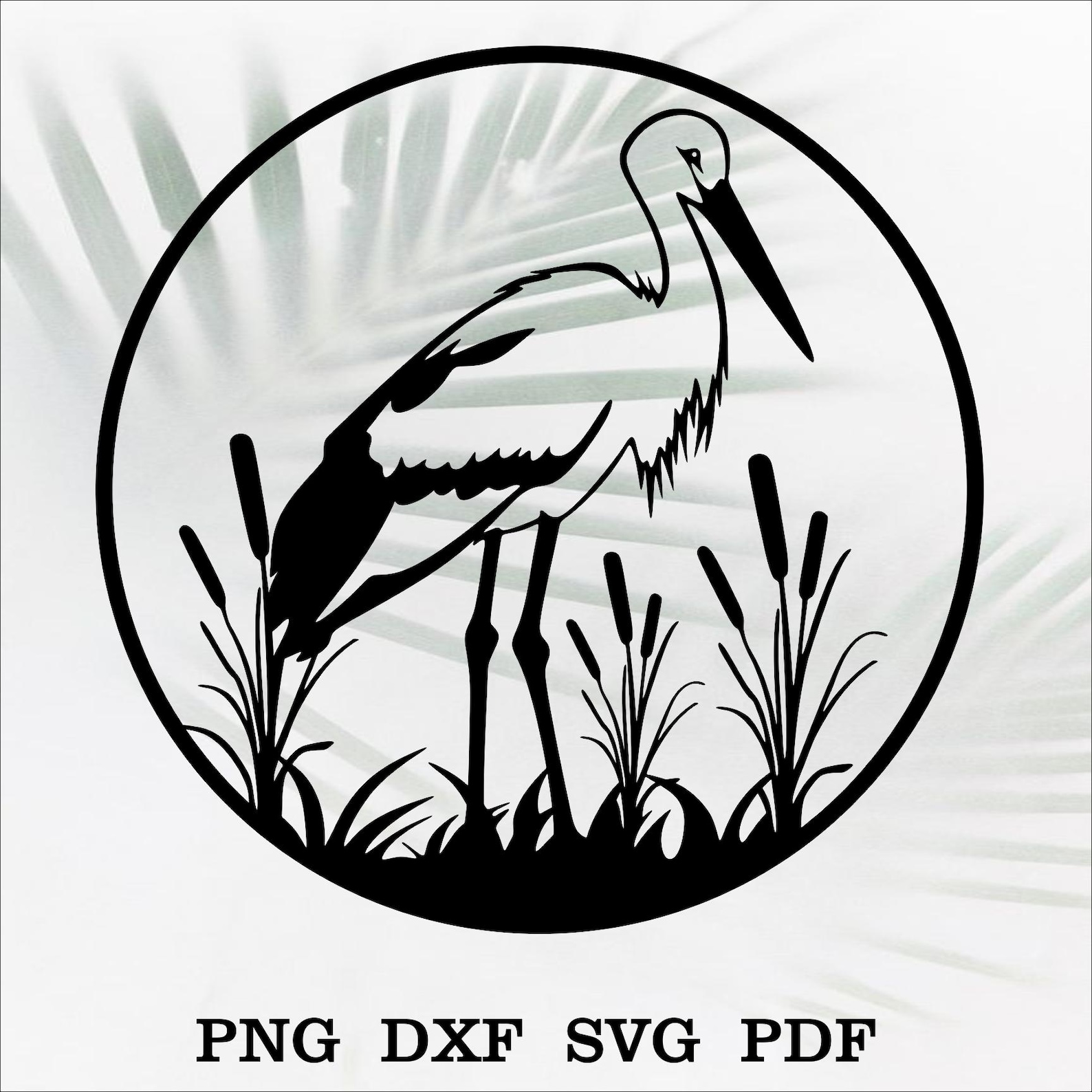 Stork SVG Cut File for Cricut, Silhouette, Digital Download, Printable ...