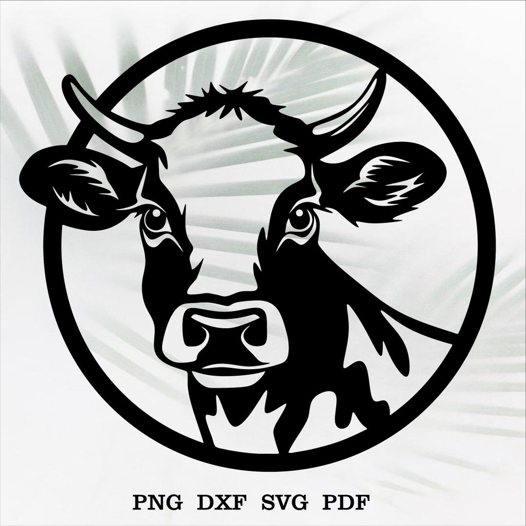 Cow SVG, Dxf File for Laser, SVG File for Cricut, Farm Animal Sign Svg ...