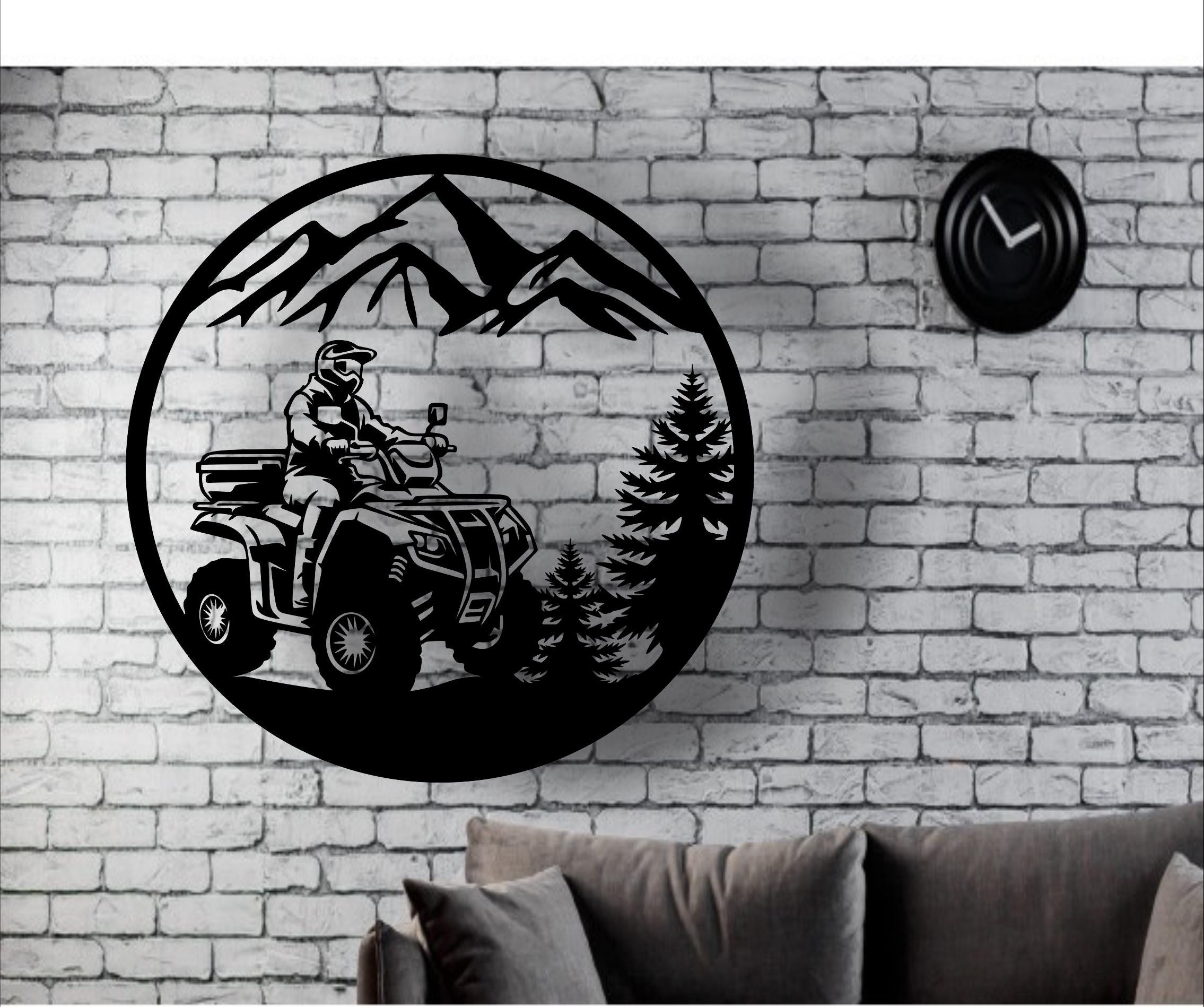 ATV Mountain Trail SVG: Quad Bike Vector Graphic (digital Download) - Etsy
