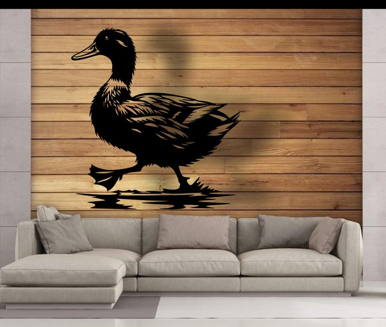 Duck Scene Dxf, Bird Cut File for Laser Plasma, Cnc Metal Decor, Svg ...