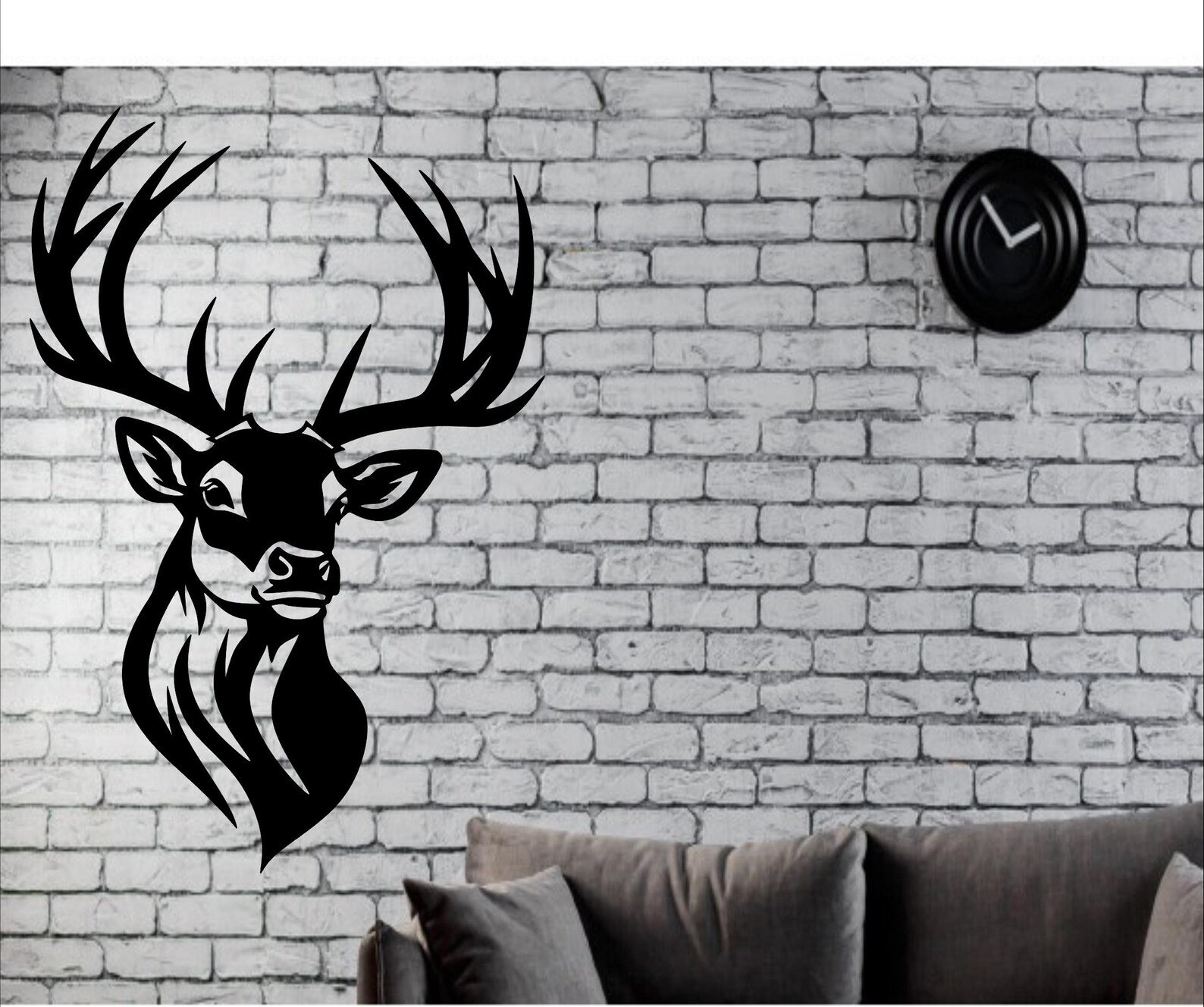 Deer Head Dxf, Animals Cut File for Laser, Plasma Cnc Metal Wall Decor ...