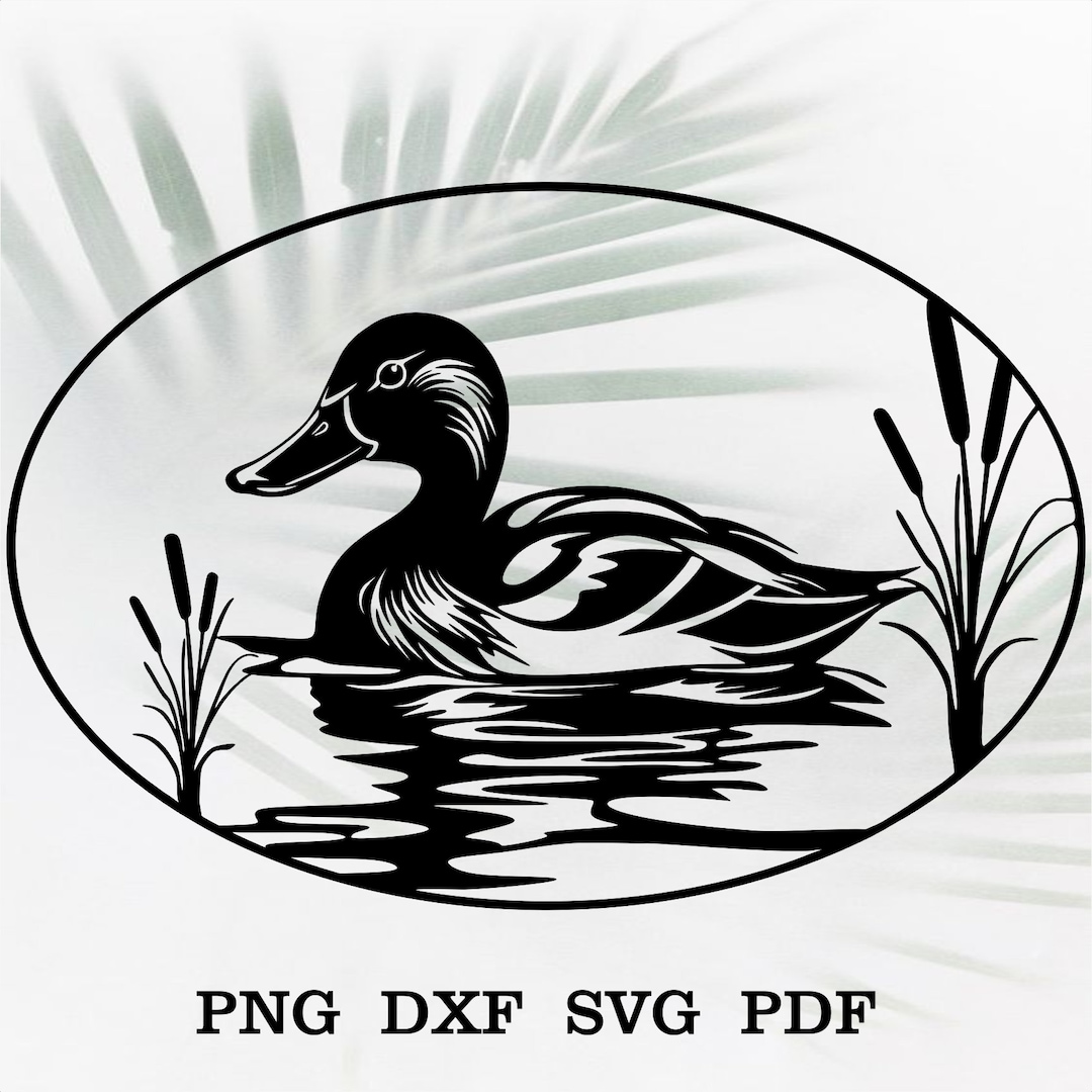 Duck Scene Dxf, Bird Cut File for Laser Plasma, Cnc Metal Decor, Svg ...