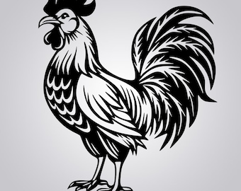 Rooster SVG: Farm Animal Cut Files, Clipart (digital Download) - Etsy