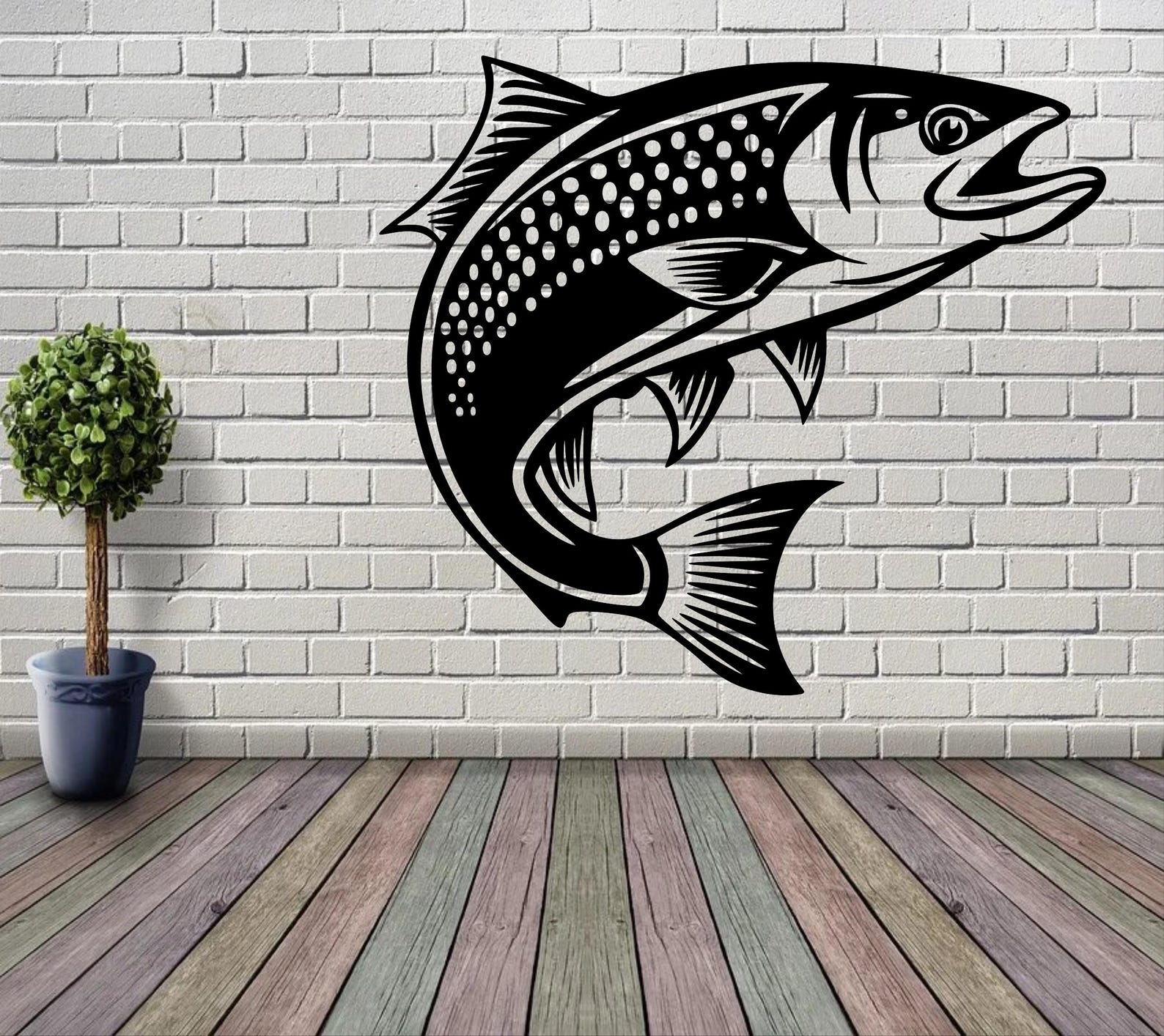 Bass Fish SVG, DXF Files for Plasma, Laser Cutting, Cnc, Svg for Cricut ...