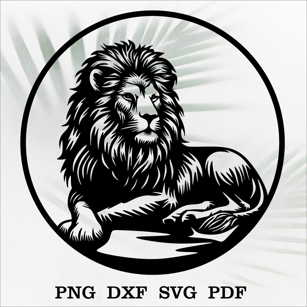 Lion SVG File, Lion Vector Images, Silhouette, Roaring Lion Face SVG ...