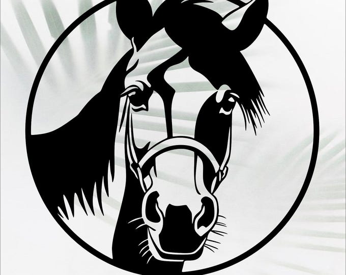 Horse Scene Dxf, Animals Cut File for Laser Dxf Plasma Cnc Metal Wall ...