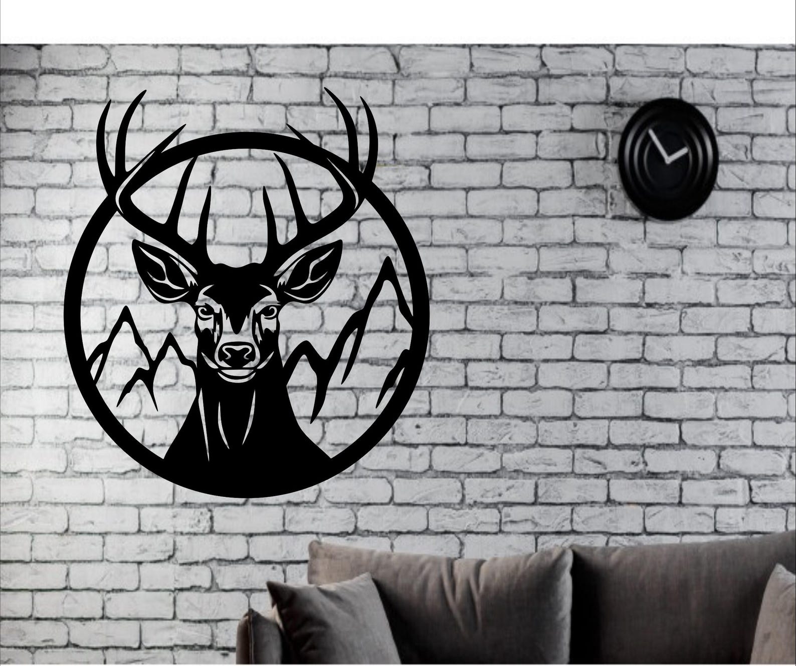 Deer Scene Dxf, Animals Cut File for Laser, Dxf Plasma, Cnc, Metal Wall ...