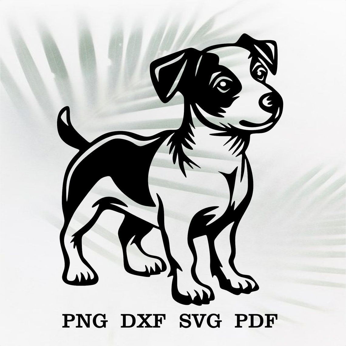 Jack Russell SVG, Silhouettes Dxf, Dog SVG Files for Cricut, Terrier ...