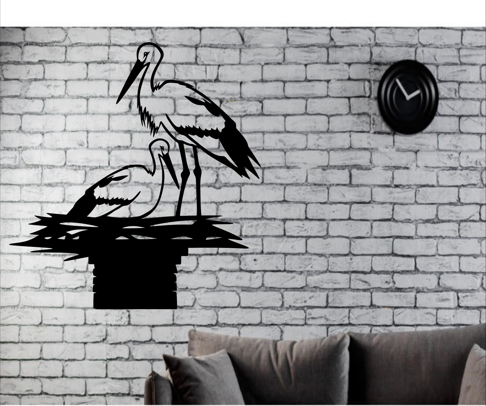 Stork SVG Cut File for Cricut, Silhouette, Digital Download, Printable ...