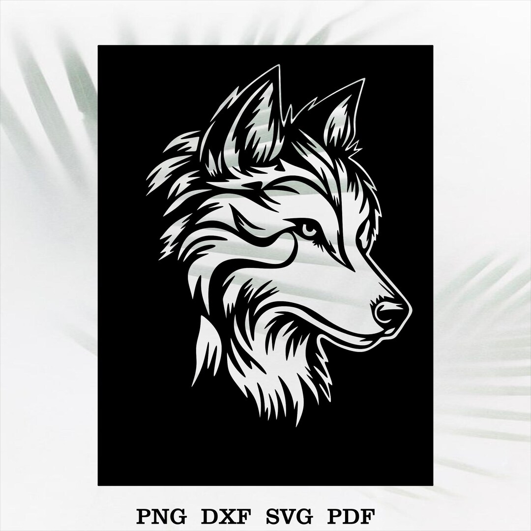 Wolf DXF, Animals Cut File for Laser, Dxf for Plasma, Wolves Cnc File ...