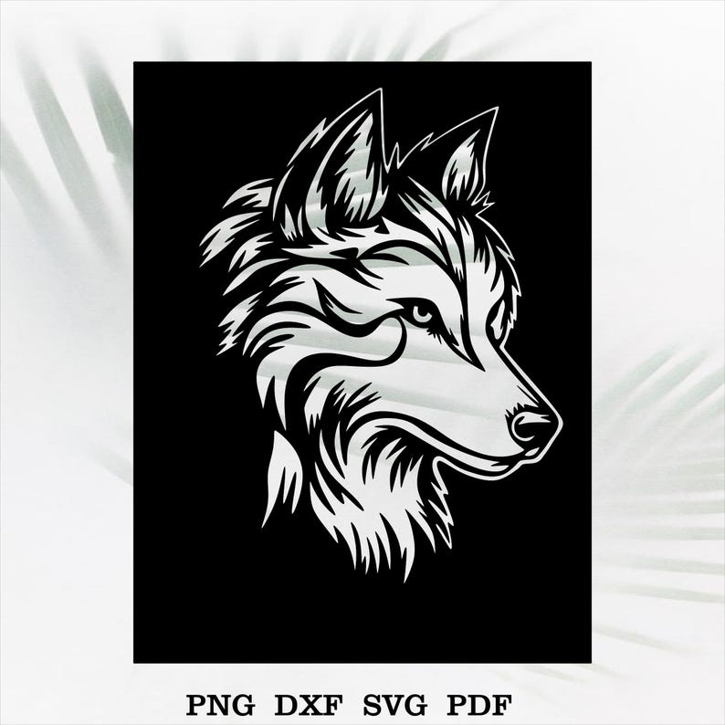 Wolf DXF, Animals Cut File for Laser, Dxf for Plasma, Wolves Cnc File ...