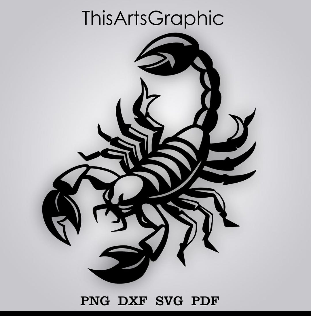 Scorpion SVG Clipart: Laser Cut File (digital Download) - Etsy