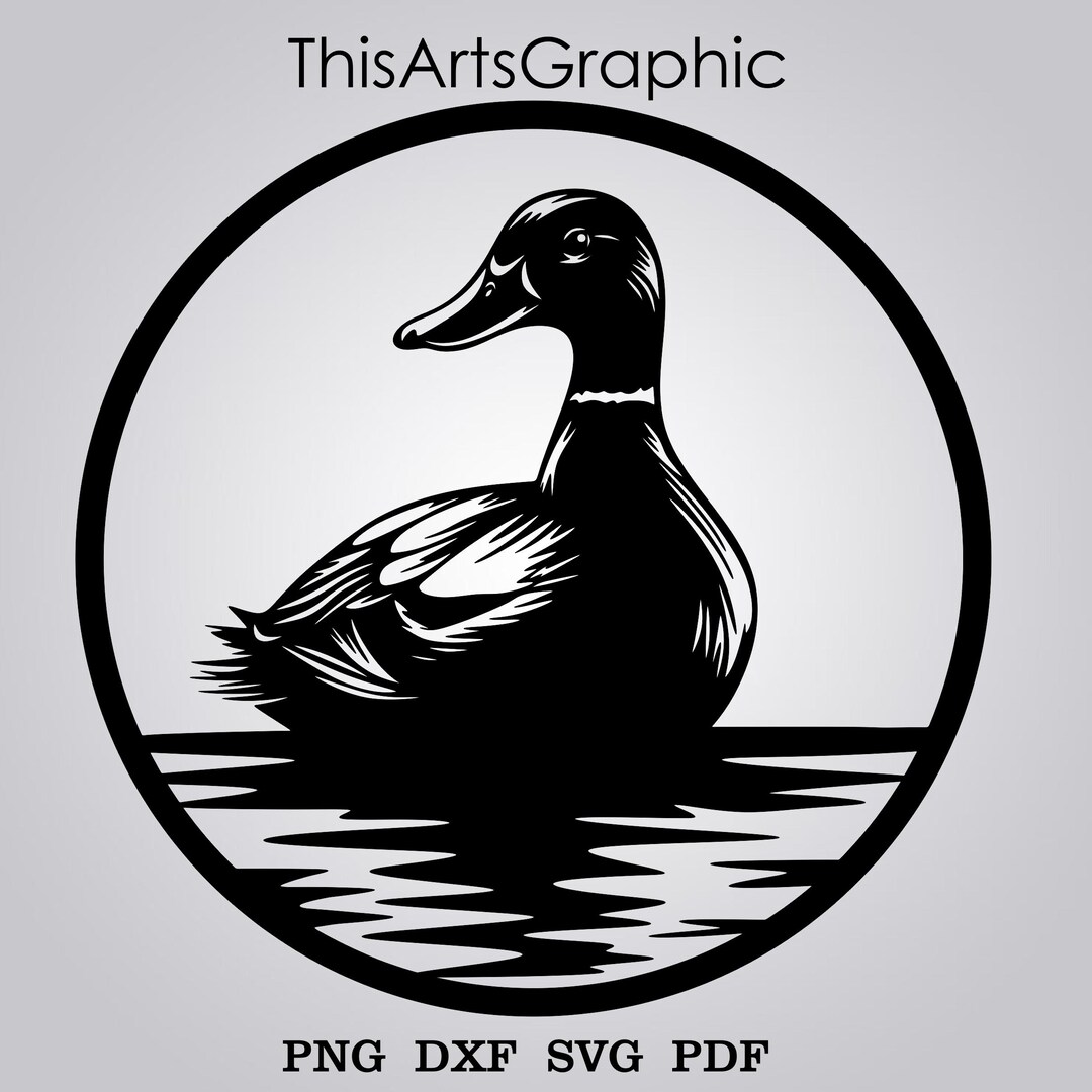Duck Scene Dxf, Bird Cut File for Laser Plasma, Cnc Metal Decor, Svg ...