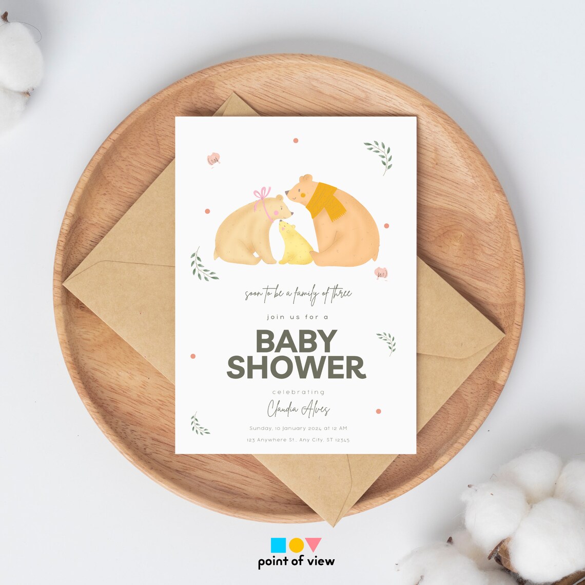 Baby Shower Invitation Bundle Diaper Raffle and Bring a Book Templates ...