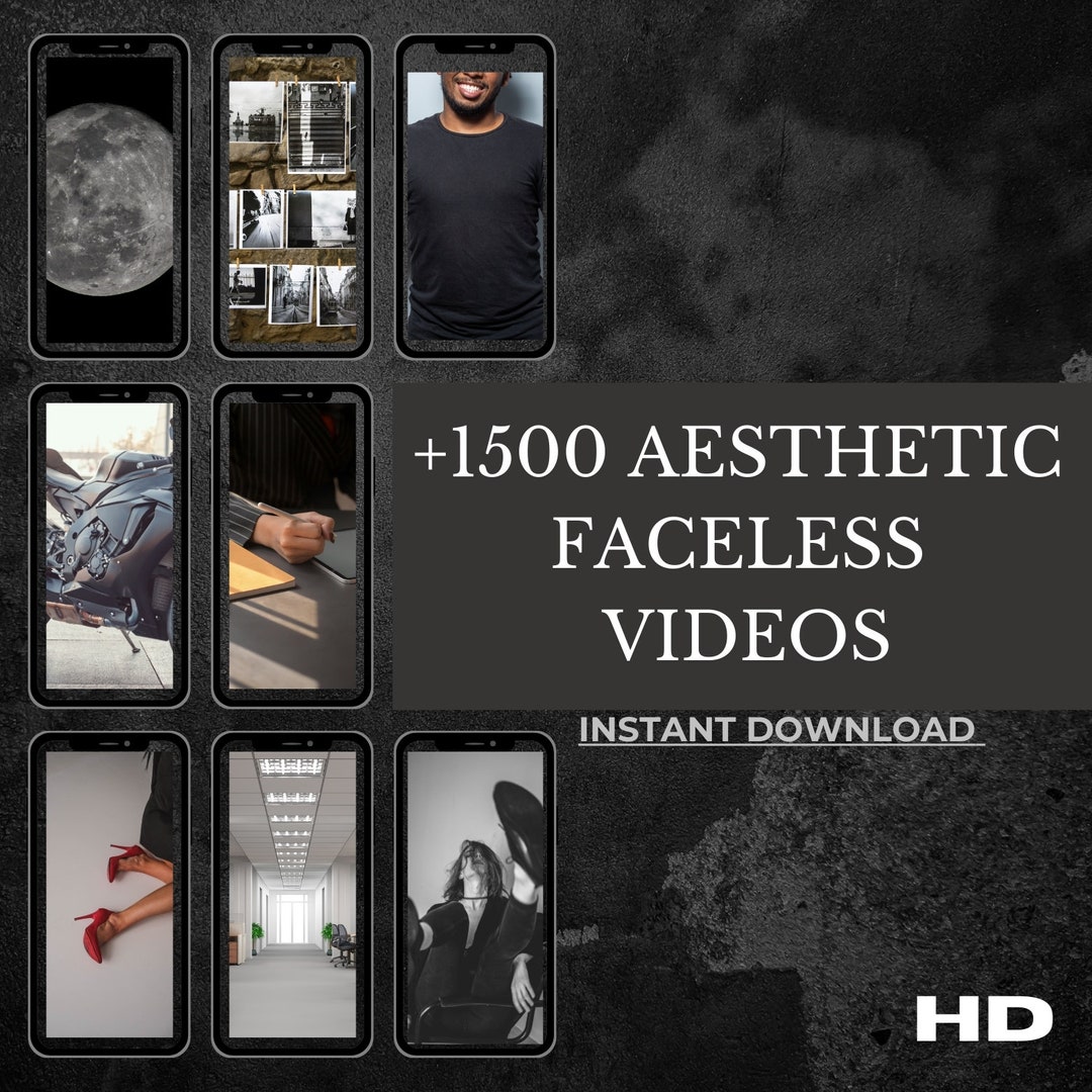1500+ Faceless Aesthetic Videos for Instagram Reels, Minimalist ...