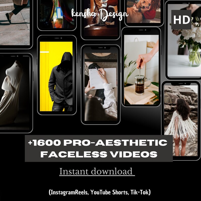 Faceless Instagram Reels Templates Aesthetic Videos, Minimalist ...