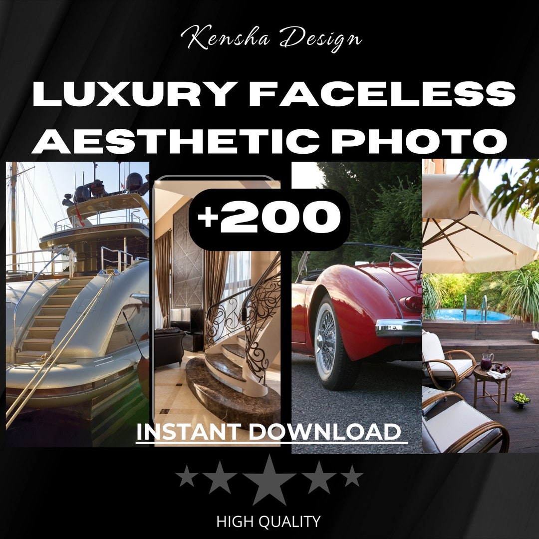 Faceless Luxury Dark Aesthetic PHOTO Bundle MRR/PLR, Faceless Reels ...
