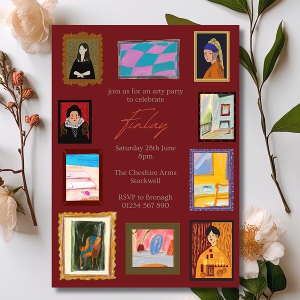 Invitation Art - Etsy