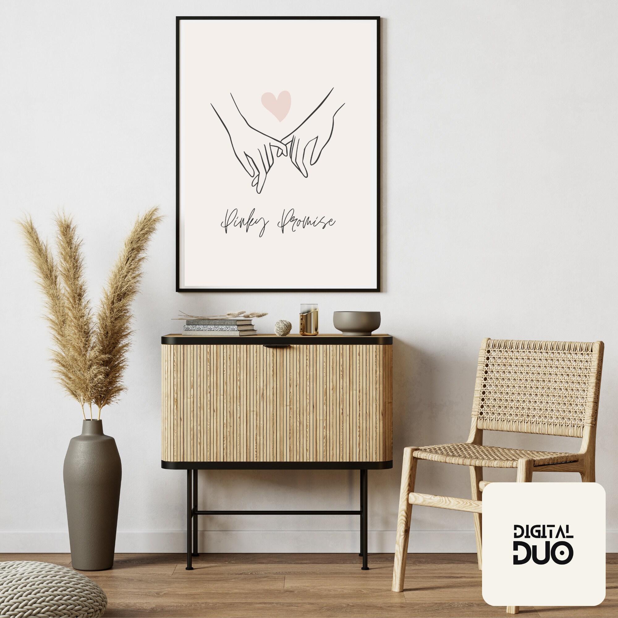 Pinky Promise A4 Printable Digital Wall Art - Etsy