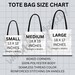 Digital Size Chart for Black Handle AOP Tote Bag - Elevate Your ...