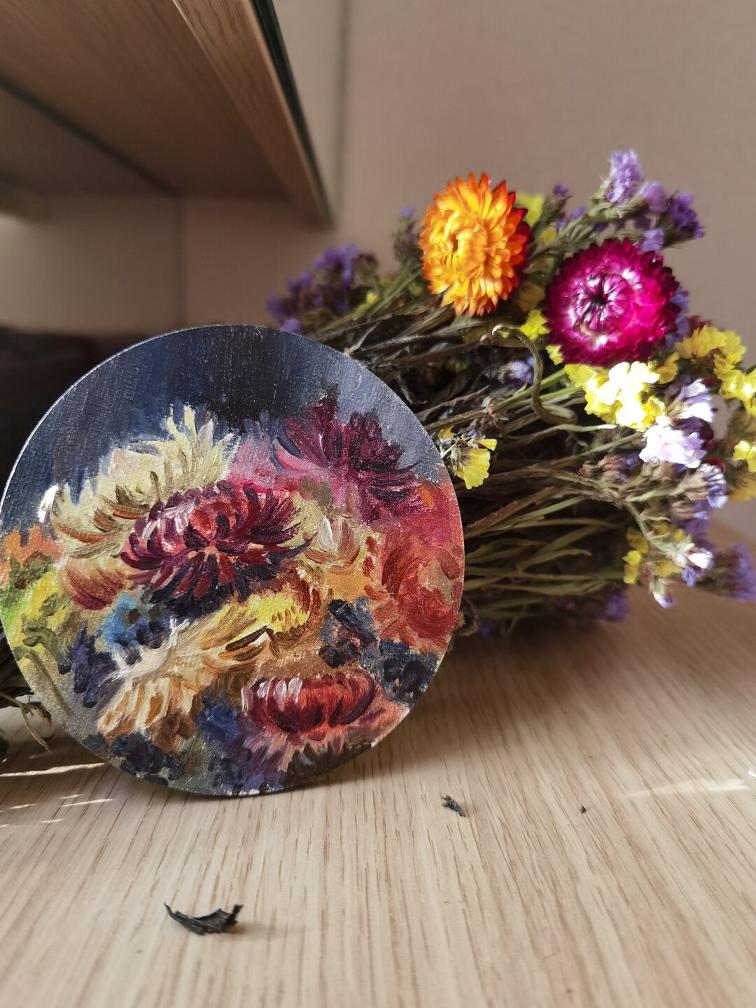 September Flowers. Original Oil Painting. Original Painting. Realistic ...