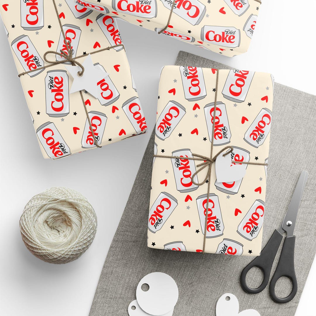 Diet Coke Wrapping Paper | Fun and Quirky Classic Diet Coke Soda Can ...