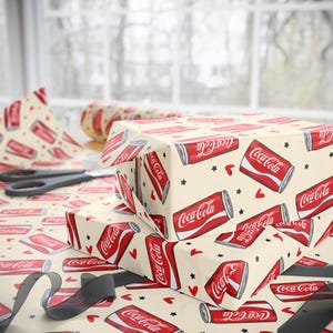 Coca Cola Wrapping Paper | Fun and Quirky Classic Coke Soda Can Gift ...
