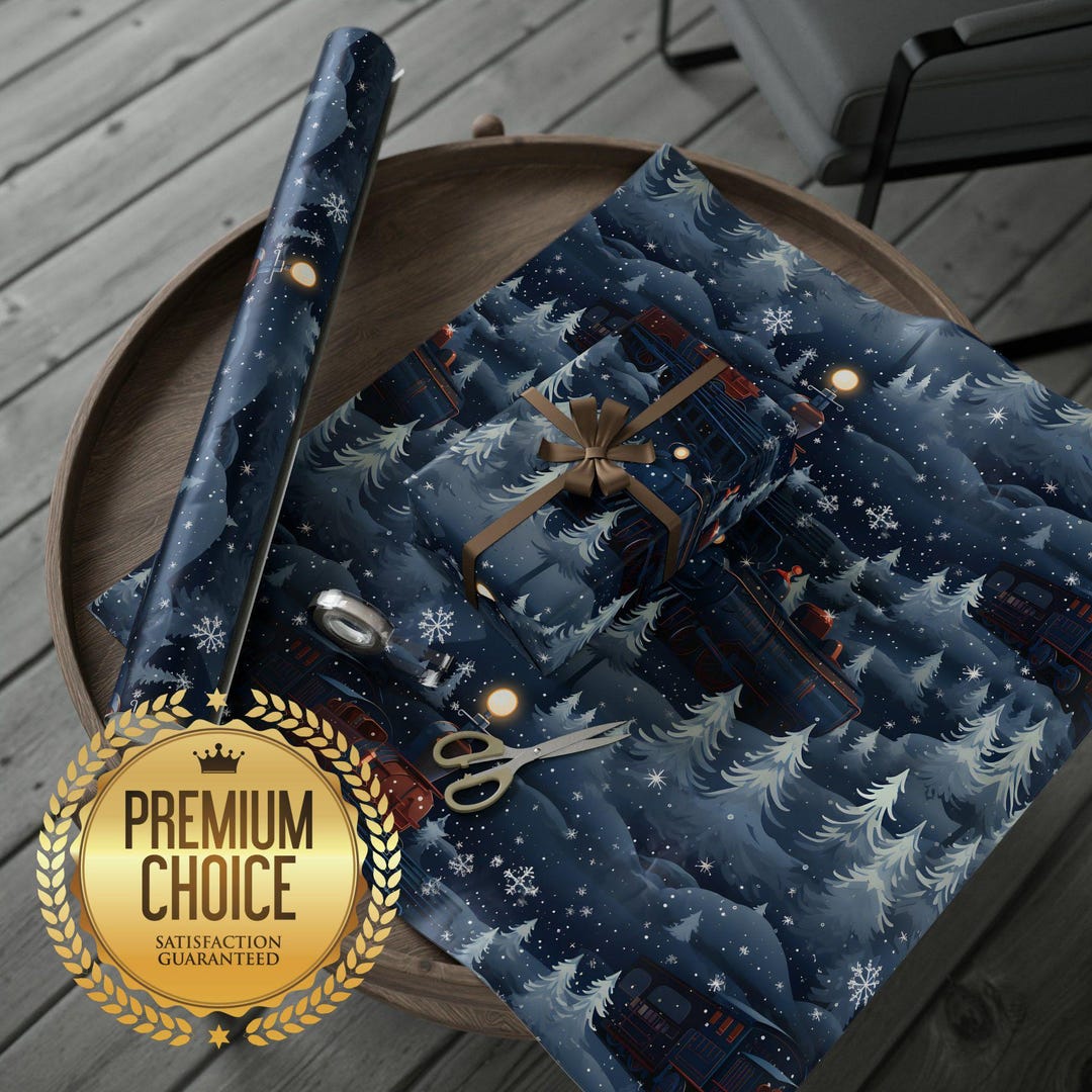 Polar Express Wrapping Paper Rolls, Christmas / Birthday Gift Wrap ...