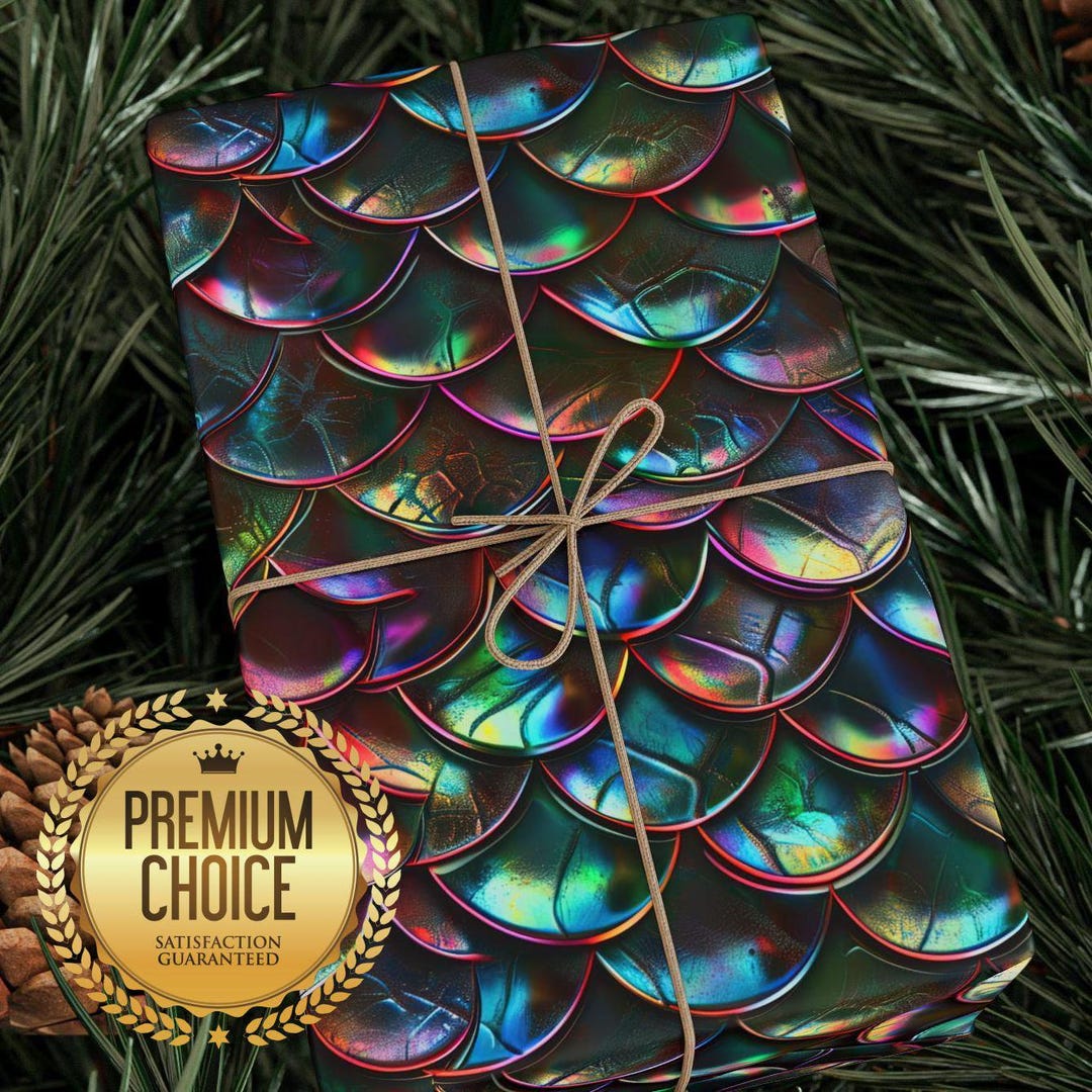 Dragon Scales Gift Wrapping Paper Rolls for Birthdays, Christmas ...