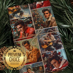 Elvis Presley Christmas Wrapping Paper | Vintage Rock 'n' Roll Gift ...