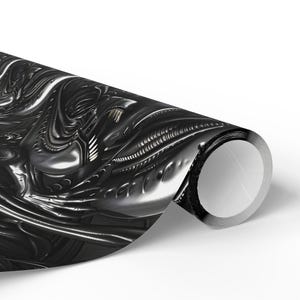 Aliens Xenomorph Gift Wrapping Paper, Horror Sci-fi Gift Wrap, Scary ...