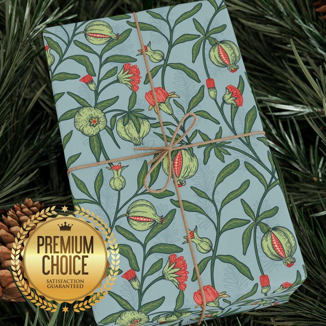 Spring Botanical Garden William Morris Style Gift Wrapping Paper ...