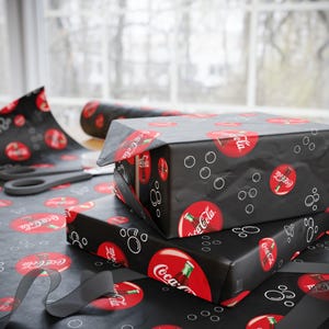 Coca-cola Classic Wrapping Paper | Iconic Soda Bottle Design Gift Wrap ...