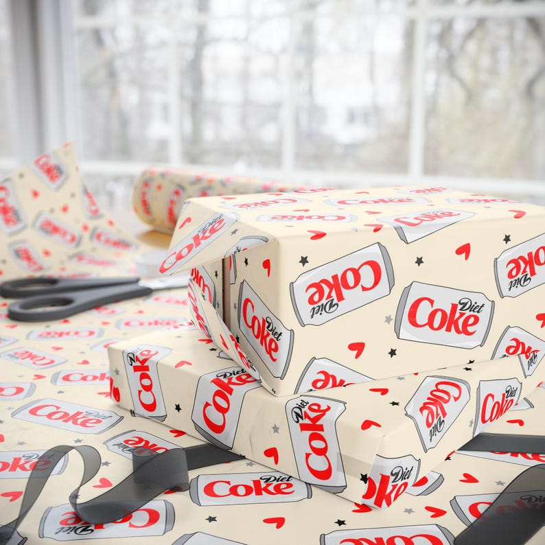 Diet Coke Wrapping Paper | Fun and Quirky Classic Diet Coke Soda Can ...