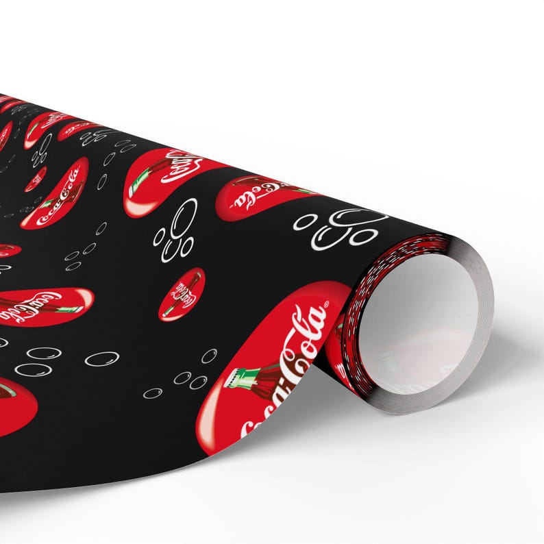 Coca-cola Classic Wrapping Paper | Iconic Soda Bottle Design Gift Wrap ...