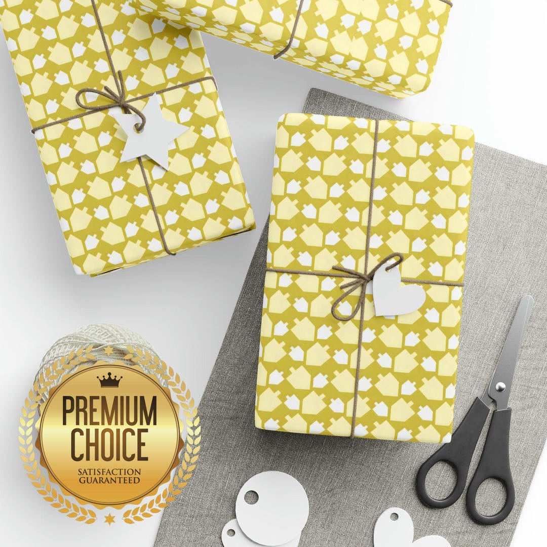 Gold Hanukkah Jewish Dreidel Wrapping Paper Rolls, Bar Mitzvah, Bat ...