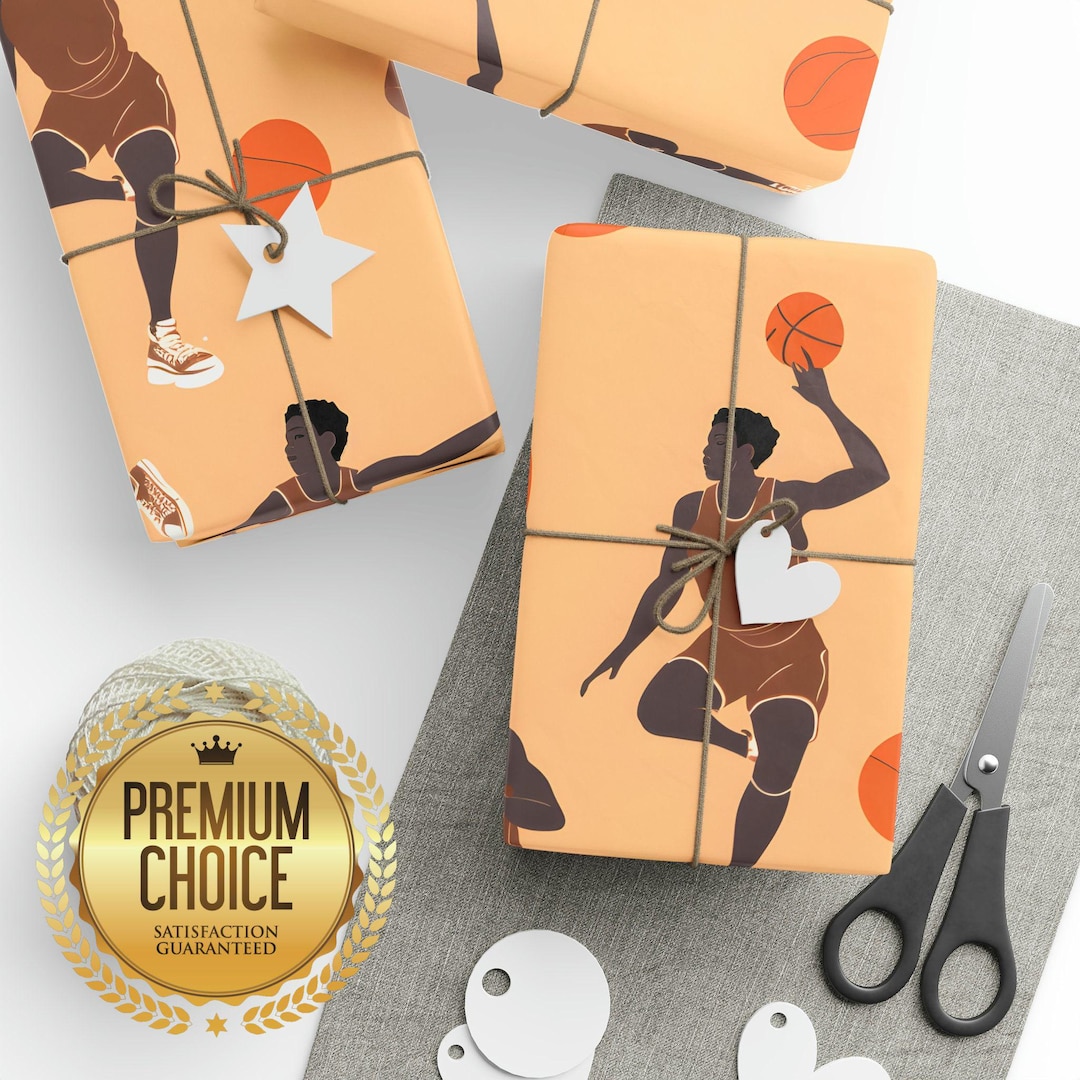 Basketball Themed Wrapping Paper | Boys Birthday Gift Wrap, All Star ...