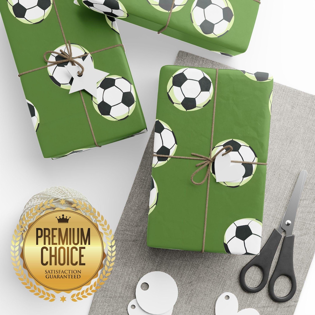 Soccer Gift Wrap: Sports Theme Wrapping Paper - Etsy