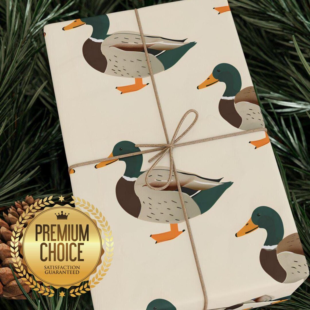 Mallard Ducks Wrapping Paper Roll Perfect for Duck Lovers Wildlife ...