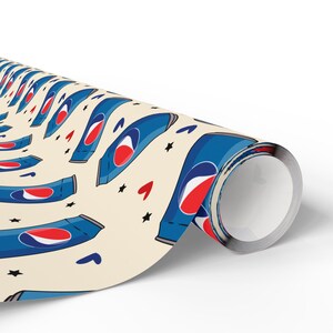 Pepsi Wrapping Paper | Fun and Quirky Classic Pepsi Cola Soda Can Gift ...