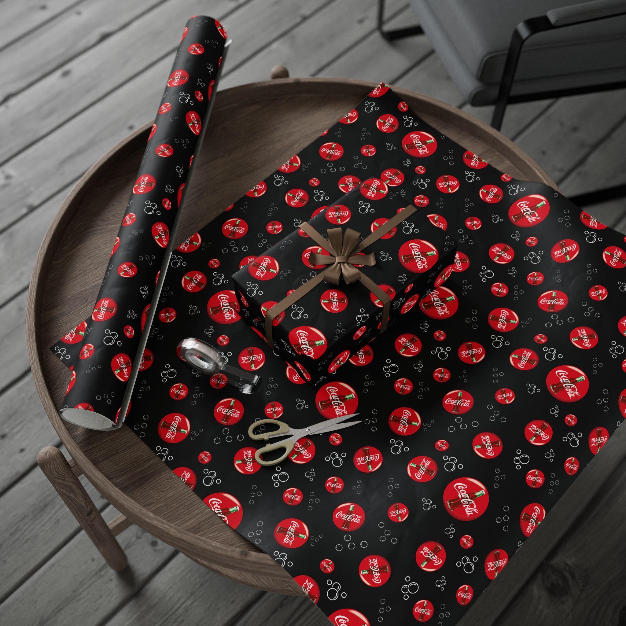 Coca-cola Classic Wrapping Paper | Iconic Soda Bottle Design Gift Wrap ...