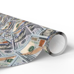 Money Wrapping Paper | Hundred Dollar Bill Gift Wrap for Birthdays ...